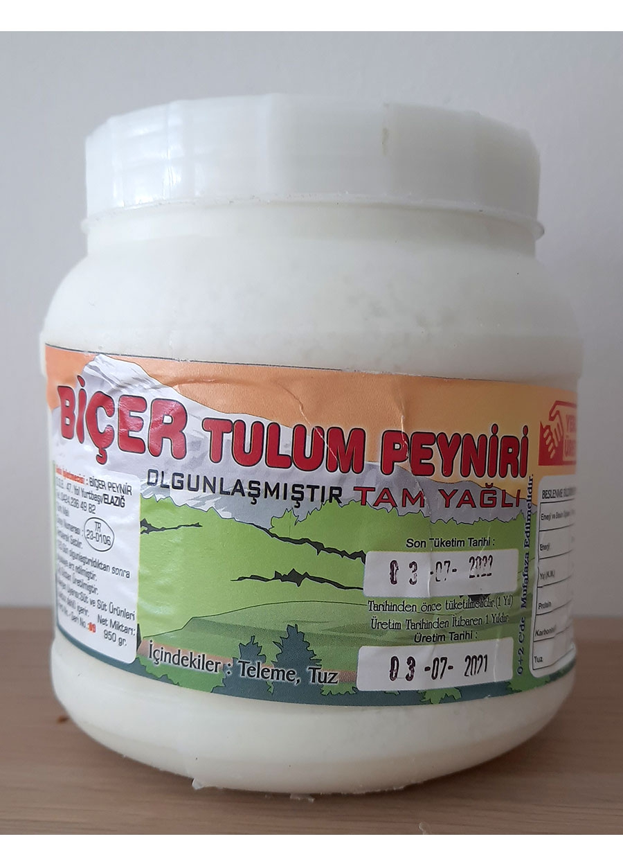 Tulum Peyniri Tam Yağlı 950 gr - Elazığ Biçer Peynir | Seferi Keçi ...
